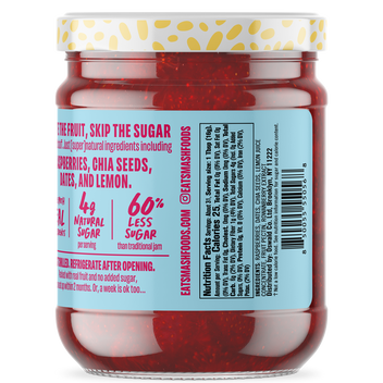 Chia Smash Raspberry Jam - No Sugar Added, 4 Real Ingredients, – Smash ...